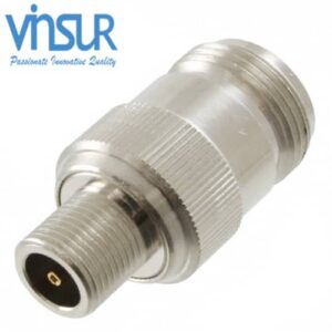 N Female to F Female Straight Adapter 50 Ω – Vinsur RF Coaxial