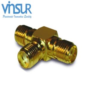 SMA TEE Adapter Female-Female-Female 50 Ω – Vinsur RF Coaxial